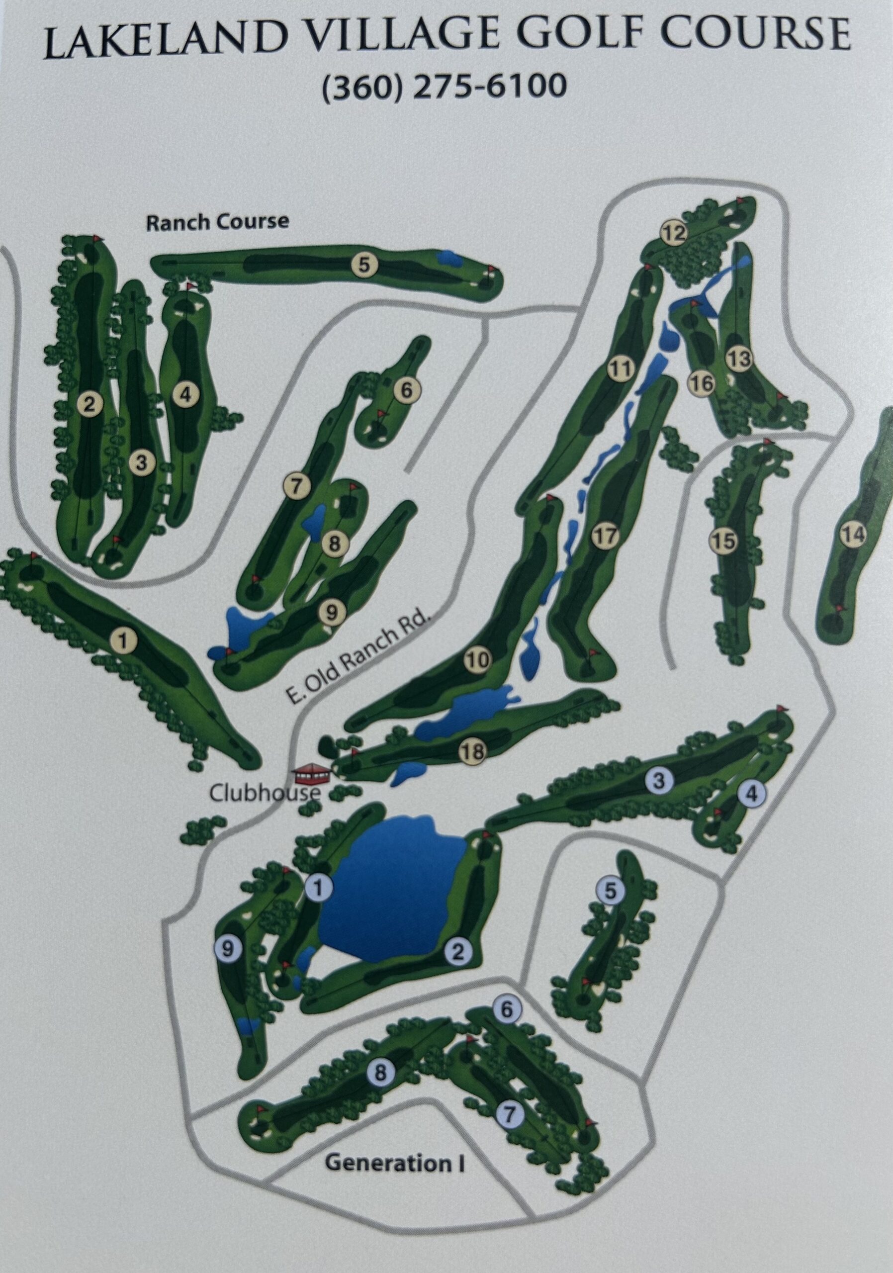 Scorecard - LakeLand Village Golf Course
